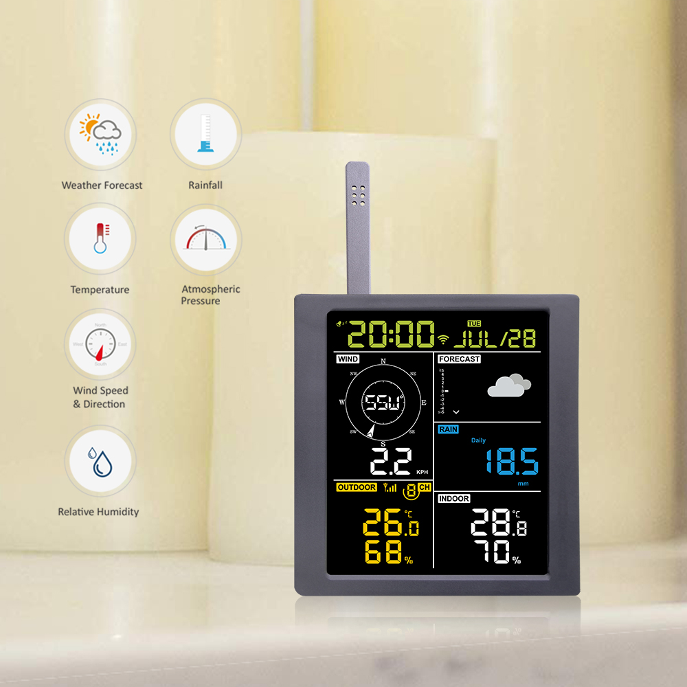 WN1920 WiFi Color Weather Station - Wifi Weather Station - Fine Offset ...